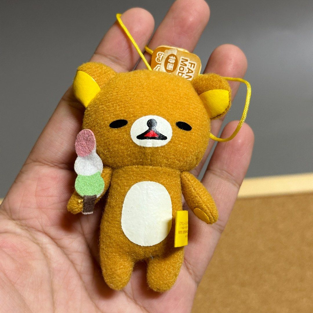 San-X Rilakkuma with Mochi Mini Plush Strap (minor flaw, back part) 6 ...