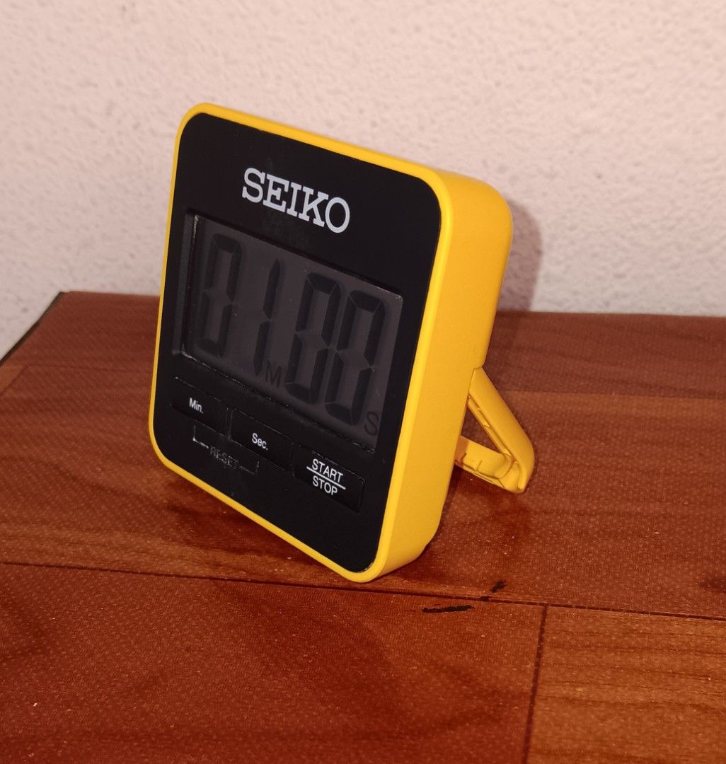 Seiko Digital Countdown Timer Stopwatch, Furniture & Home Living, Home ...
