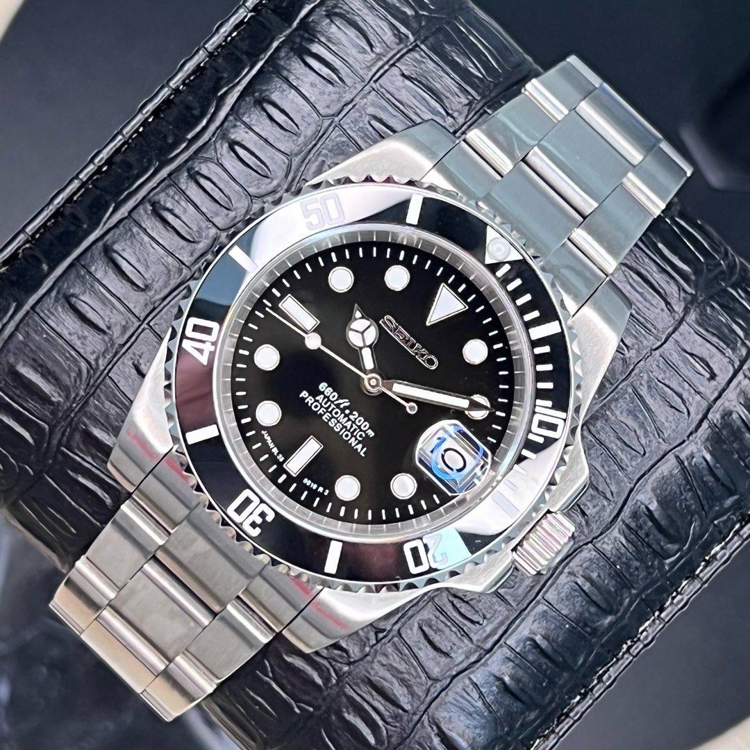 SEIKO SUBMARINER MOD, Luxury, Watches on Carousell