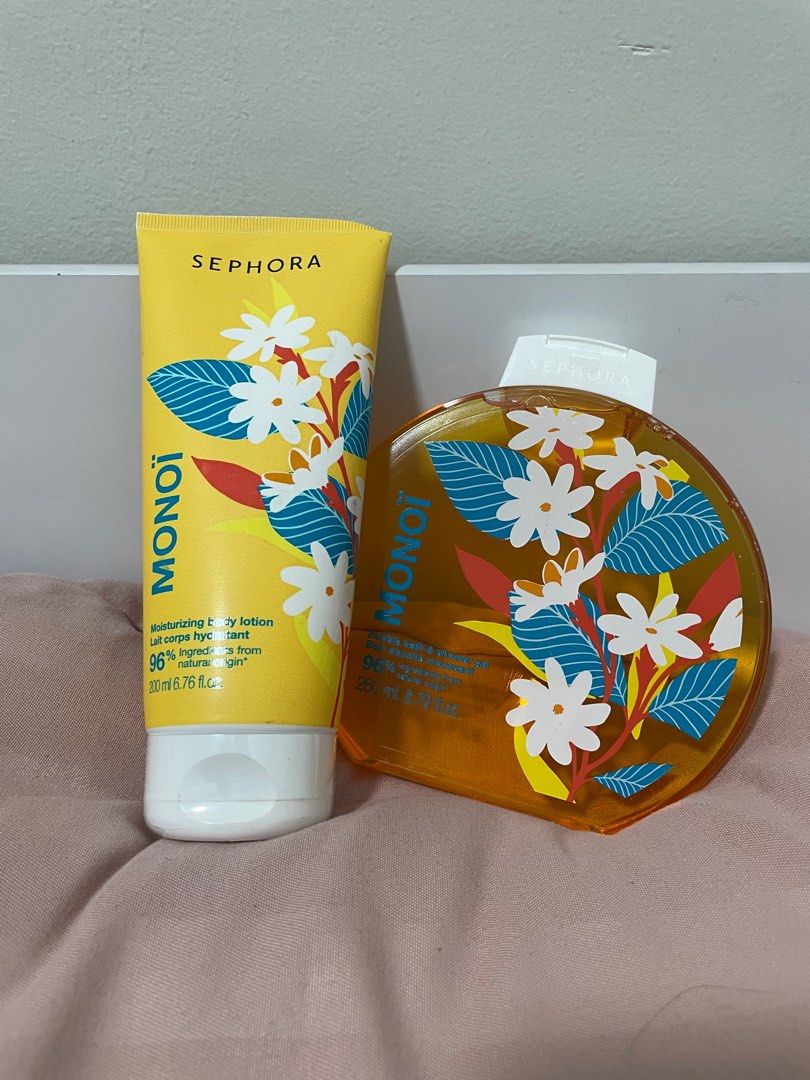 Sephora Monoi Lotion & Bubble Bath Set, Beauty & Personal Care, Bath ...