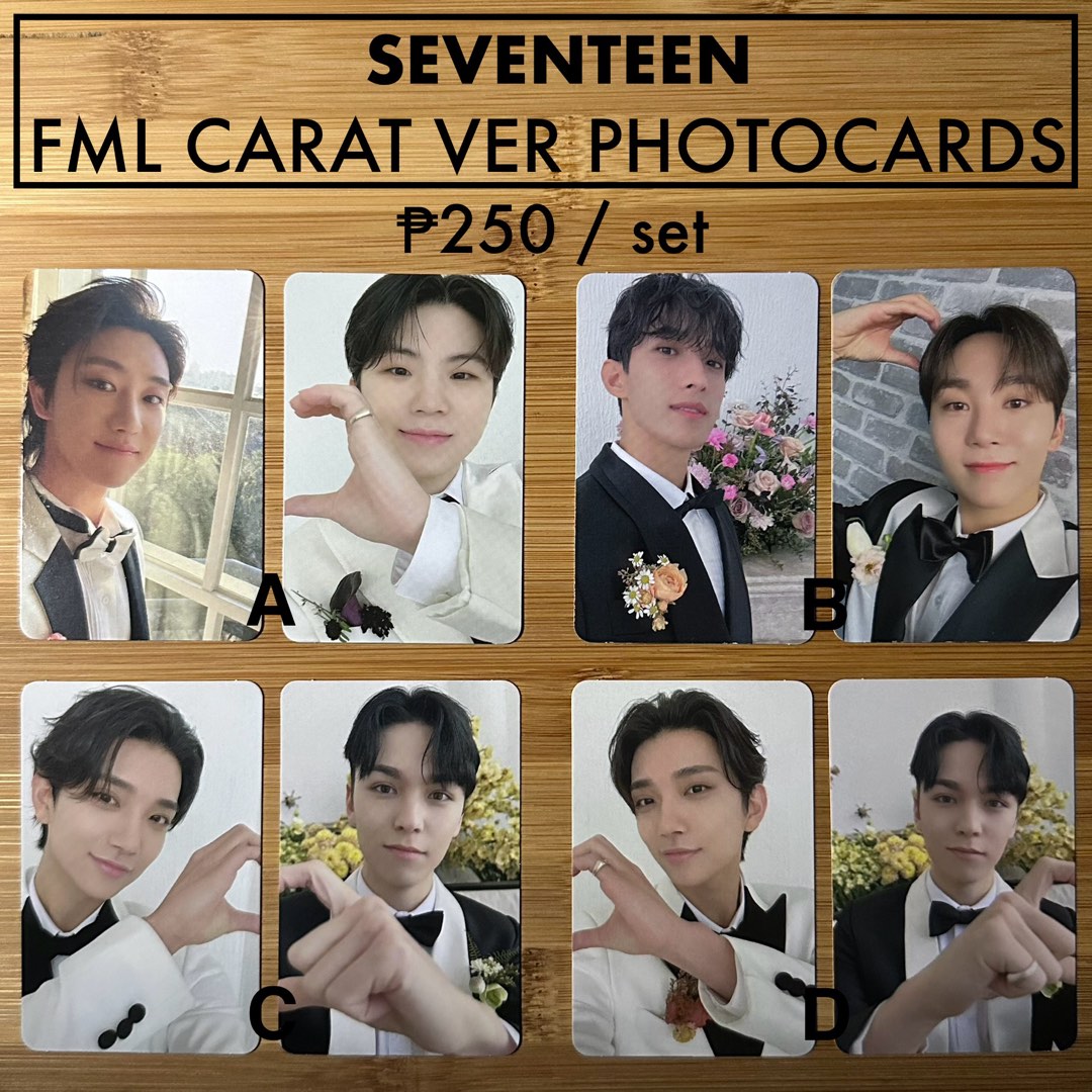[SEVENTEEN] FML CARAT VER PHOTOCARDS, Hobbies & Toys, Memorabilia & Collectibles, K-Wave on ...