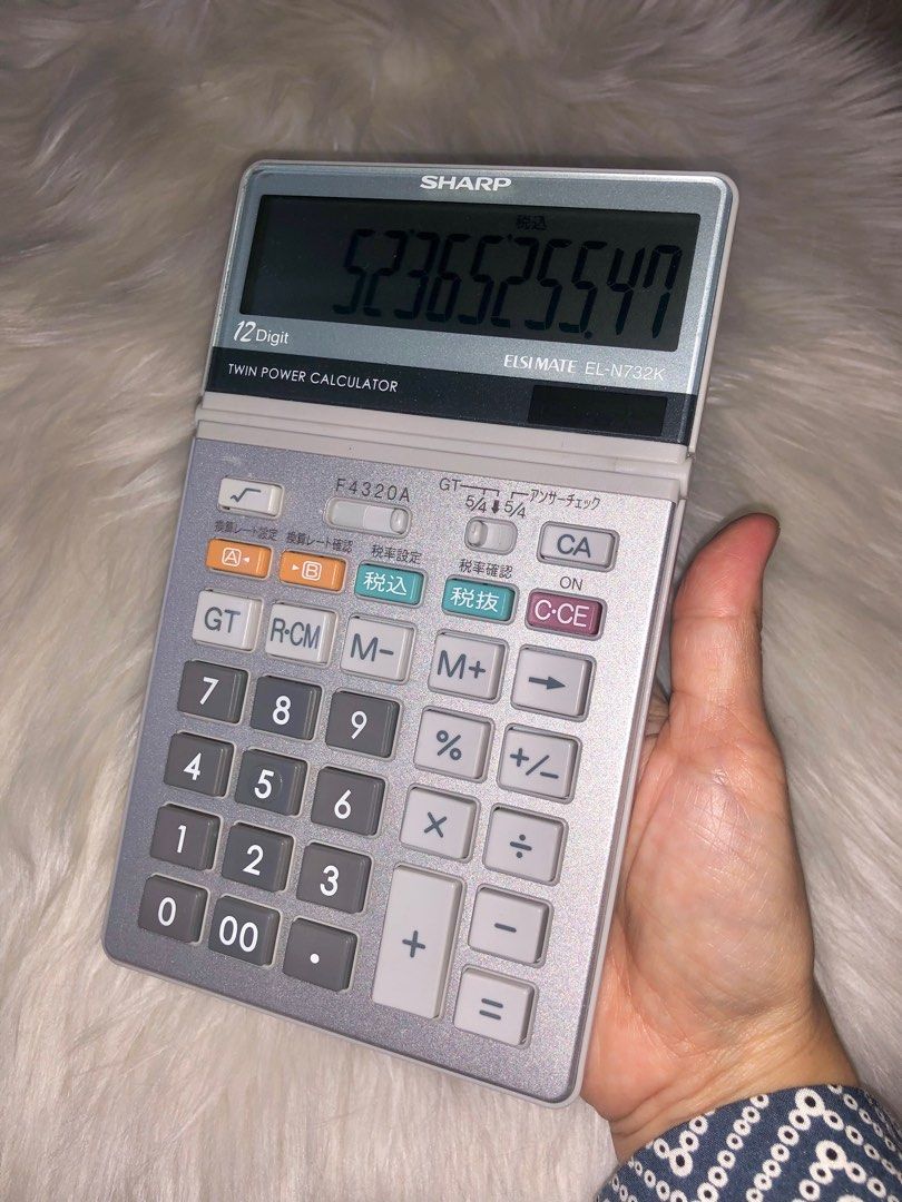 sharp Elsimate EL-N732K Twin Power Calculator, Elektronik, Lainnya di ...