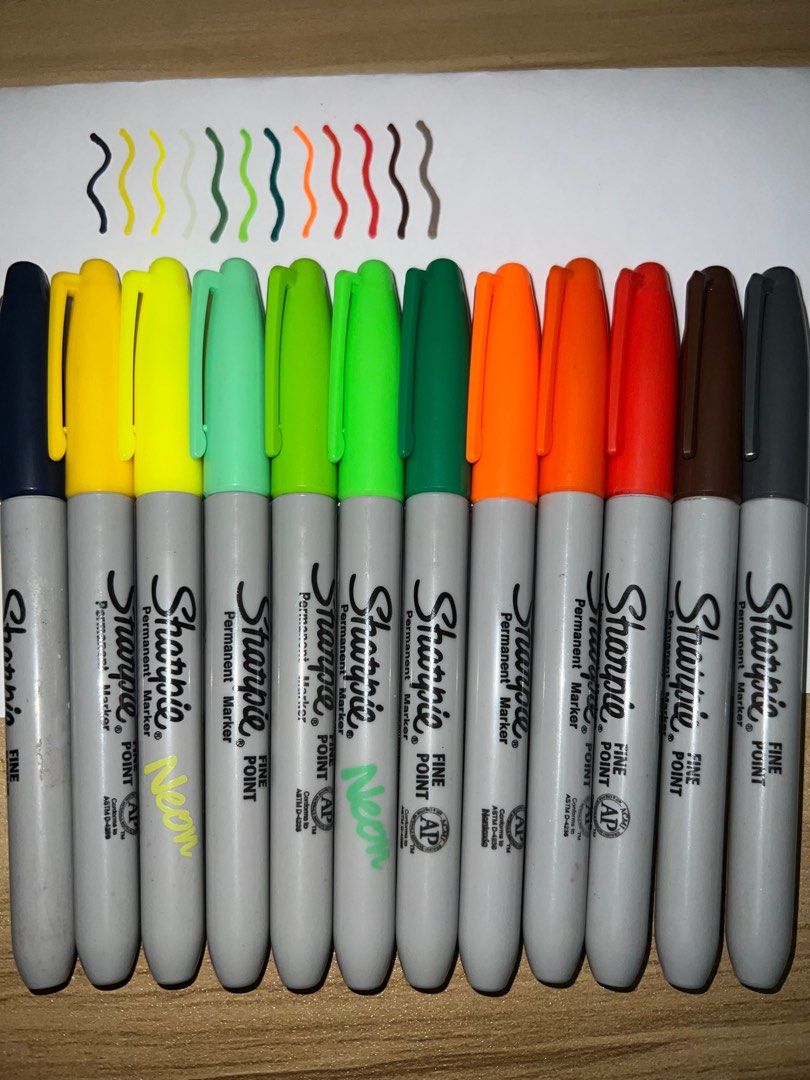 Sharpie assorted permanent markers, Hobbies & Toys, Stationary & Craft ...