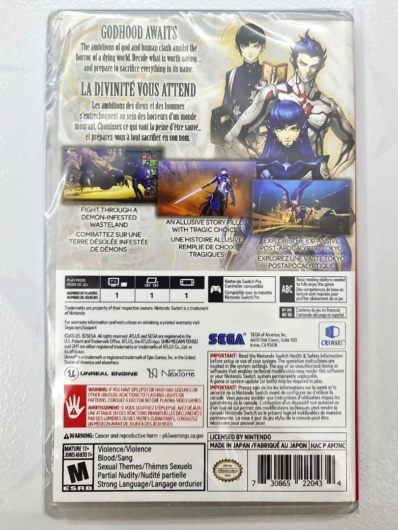 Shin Megami Tensei V *Brand New and Sealed* (Mature 17+ / Atlus / Fantasy Action JRPG) Nintendo ...