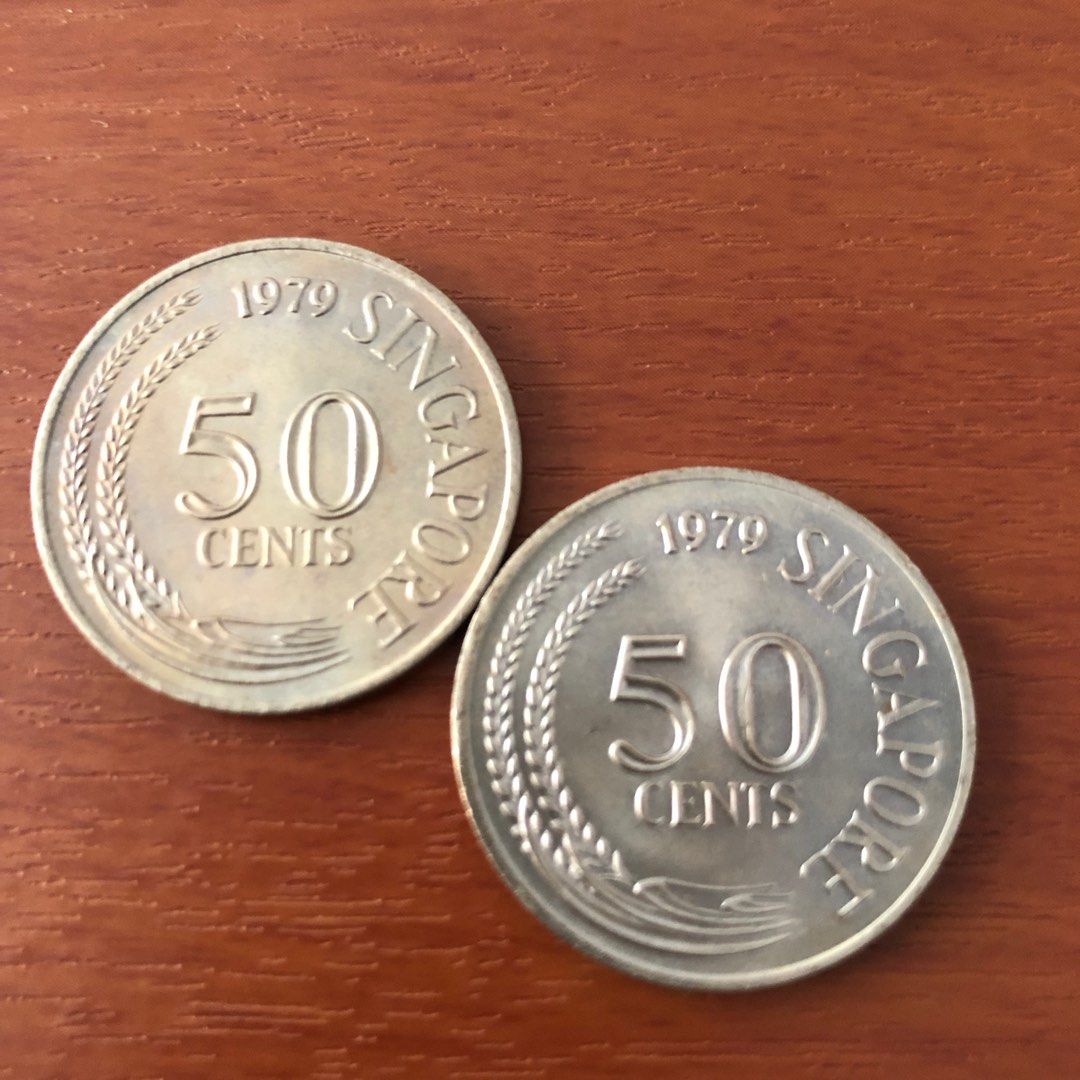 Singapore 1979 50 Cent Coins, Hobbies & Toys, Memorabilia & Collectibles, Currency on Carousell
