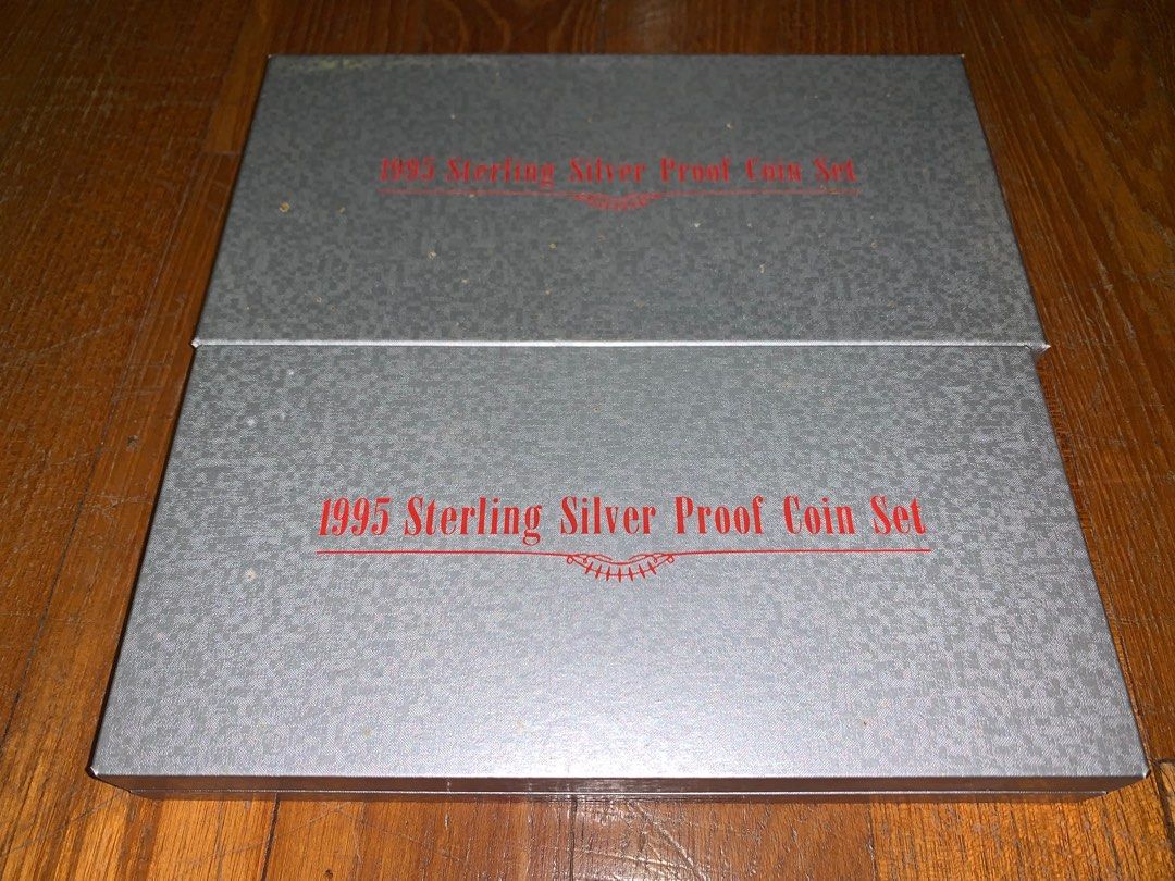 Singapore 1995 sterling silver proof coin set, Hobbies & Toys ...