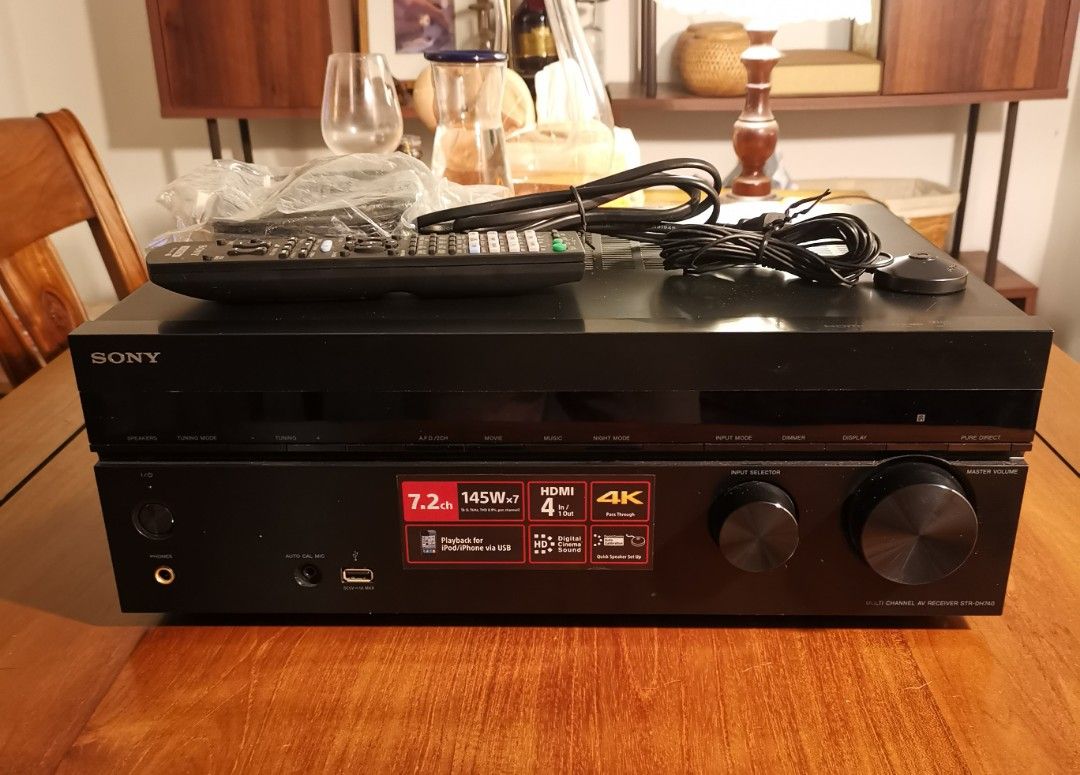 環繞擴大機Sony STR-DH740 7.2 Channel 4K AV, 耳機及錄音音訊設備, Soundbar、揚聲器、藍牙喇叭、耳擴在旋轉拍賣