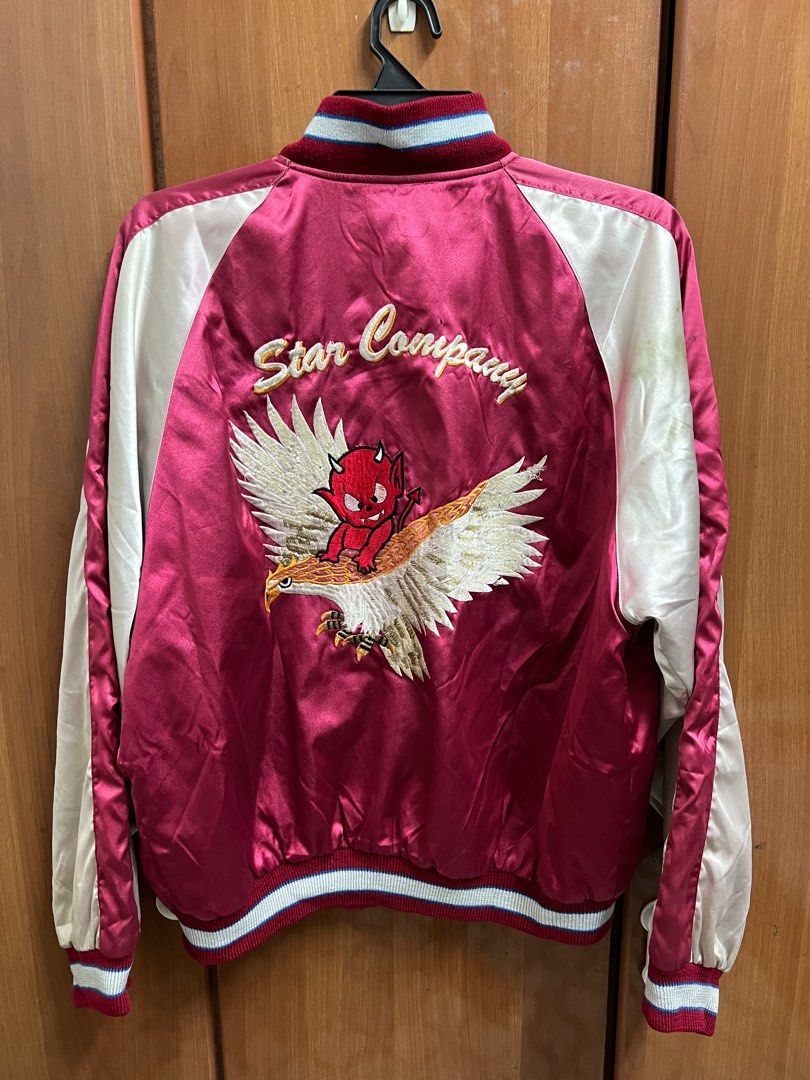 sukajan Tedman Red devil, Men's Fashion, Coats, Jackets and Outerwear ...