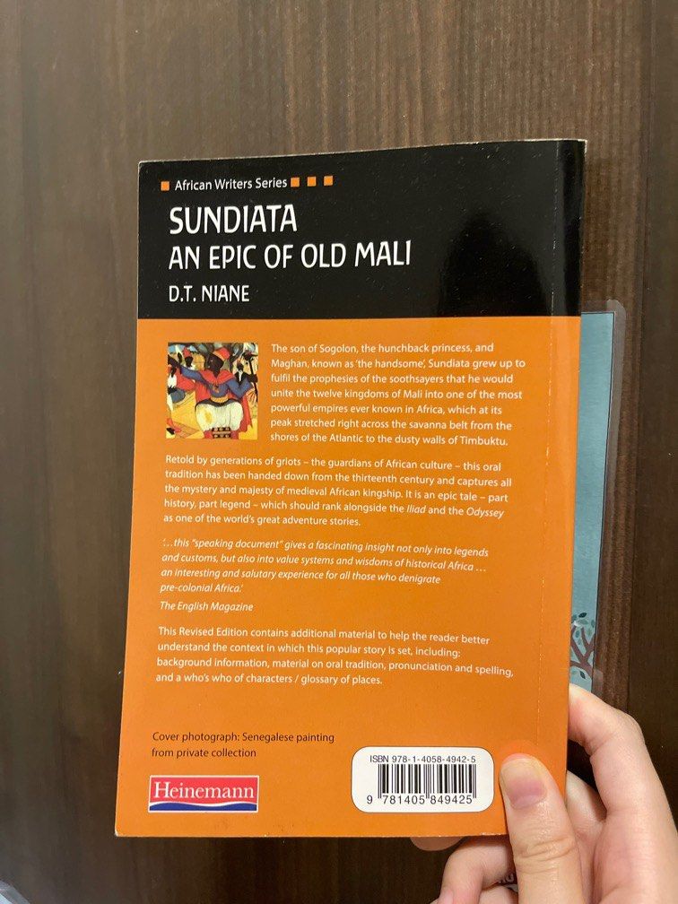 Sundiata An Epic of Old Mali by D.T Niane, Hobbies & Toys, Books & Magazines, Fiction & Non ...