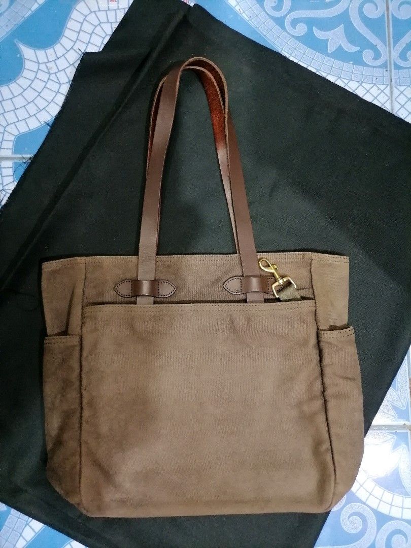 Super Durable Canvas Leather Tote! Pwede pang Mens! SUPER TIBAY NETO ...