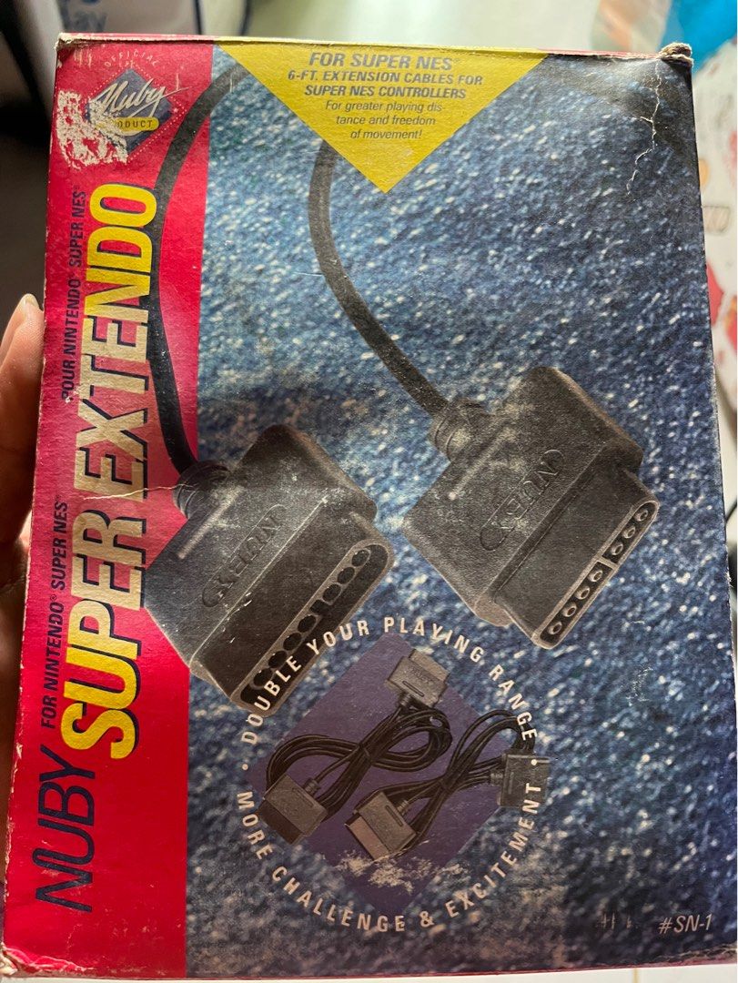 SUPER EXTENDO VINTAGE SNES CONTROLLER EXTENSION CABLES / FREE SMARTPAC ...