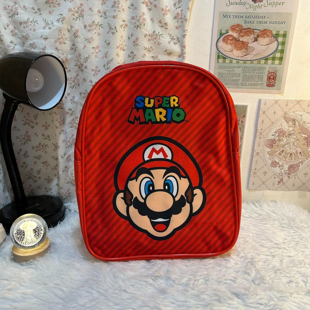 Super Mario Kids Backpack Set (3Bags), Men's Fashion, Bags, Backpacks ...