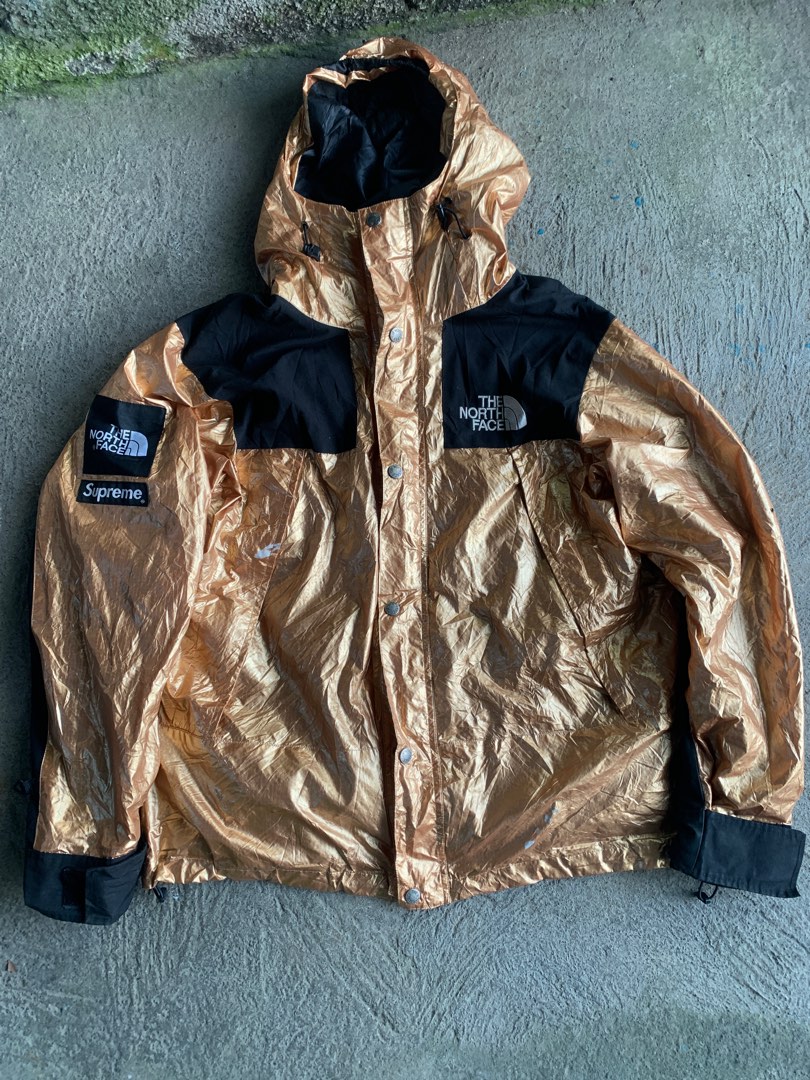 Supreme SS18 The North Face Metallic Mountain Parka Gold, Women's ...