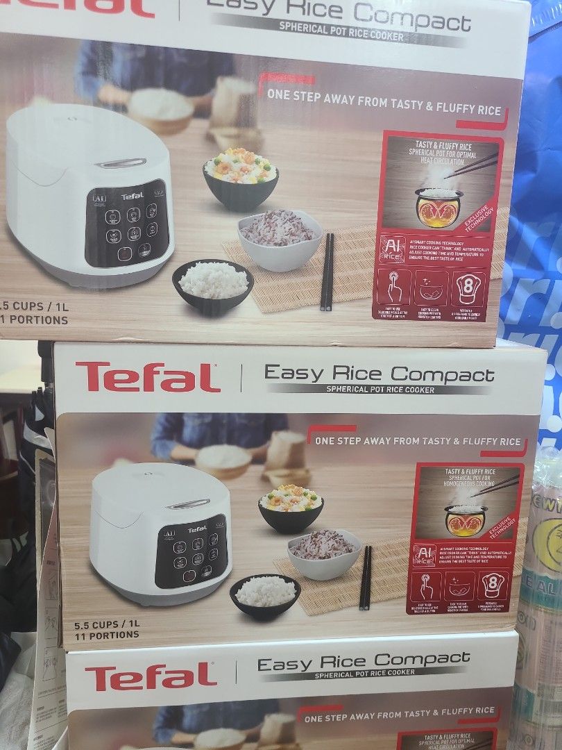 Tefal 1l rice cooker, brand new seal in box 2 years Local warranty, TV & Home Appliances ...