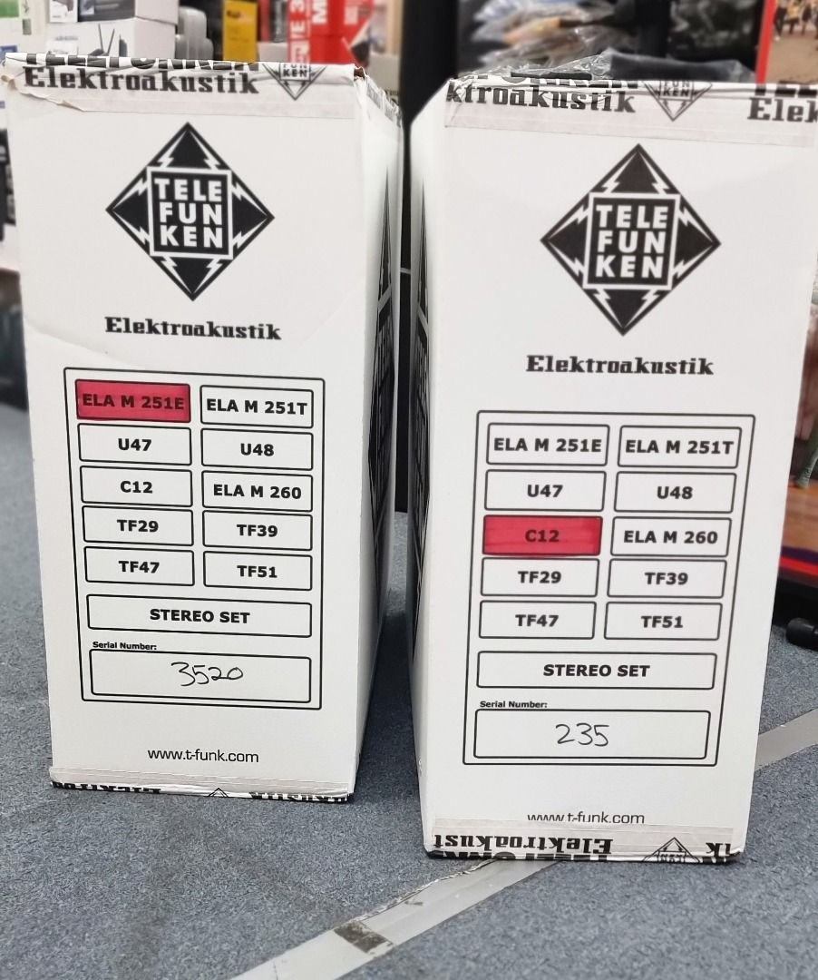 Telefunken Elektroakustik C12 Multi-Pattern Large Diaphragm Vacuum Tube ...