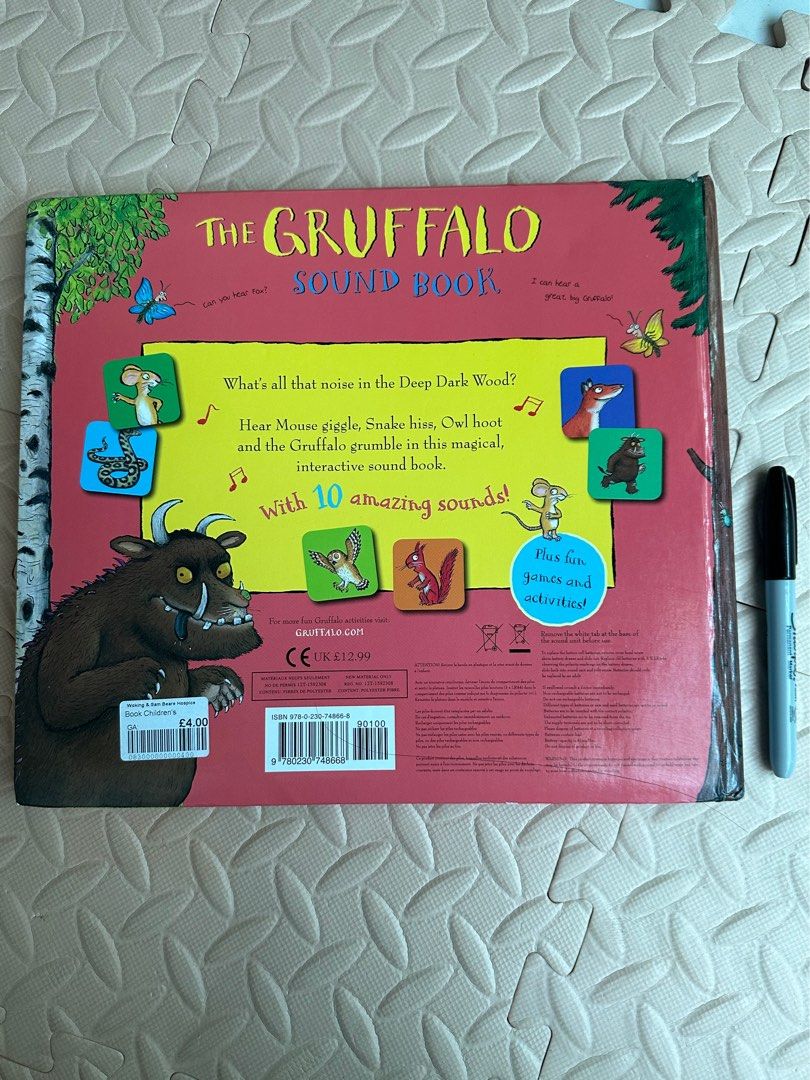 The Gruffalo Soundbook - WORKING| Julia Donaldson, Hobbies & Toys ...