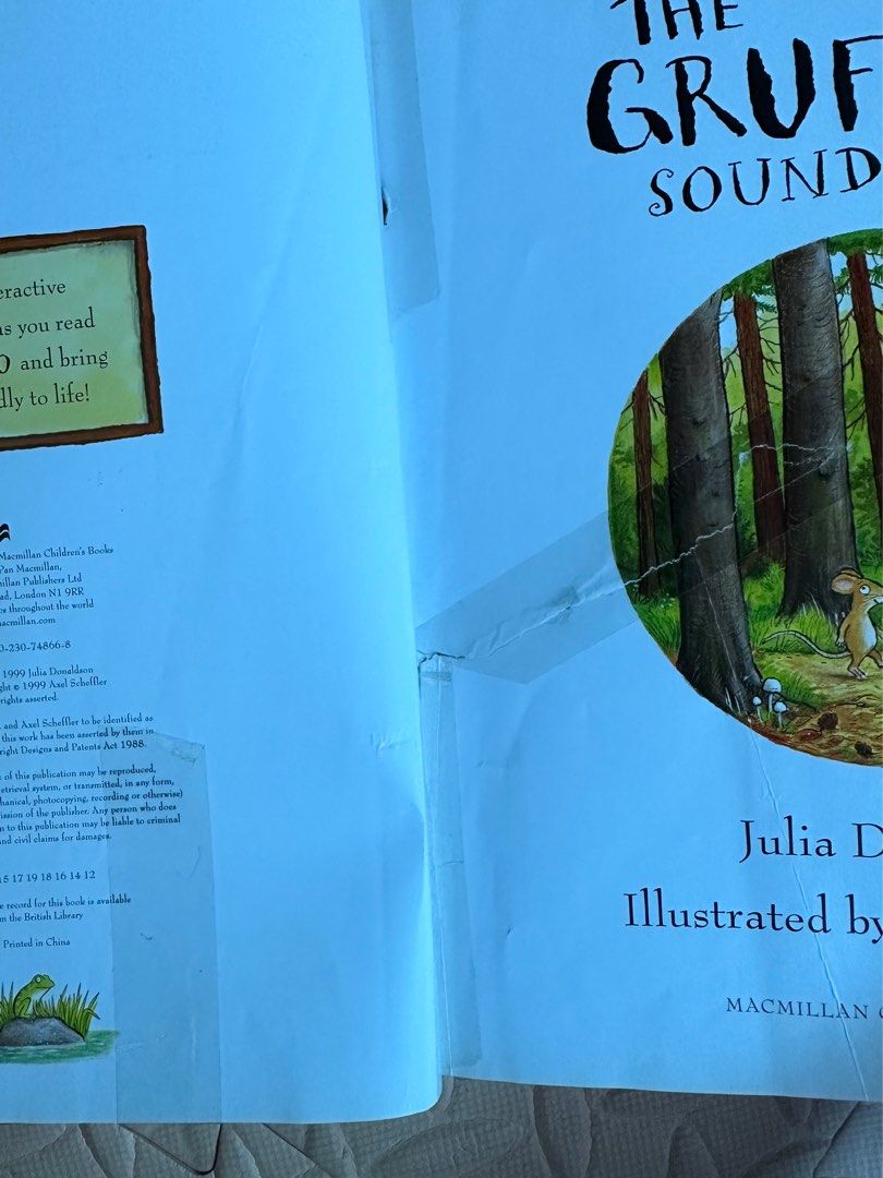 The Gruffalo Soundbook - WORKING| Julia Donaldson, Hobbies & Toys ...
