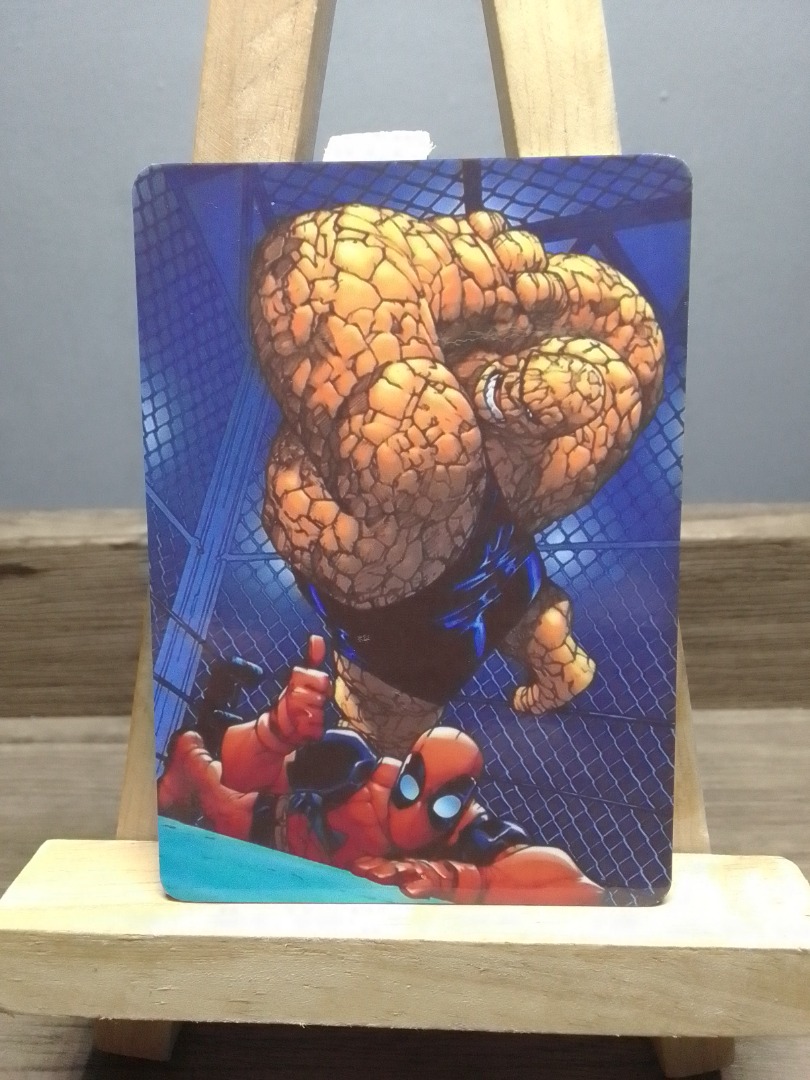 THING X DEADPOOL MARVEL ART CARD - CUSTOM, Hobbies & Toys, Toys & Games ...
