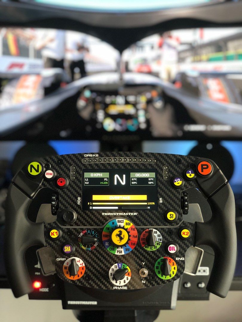 Thrustmaster SF1000 Ferrari F1 Wheel + T-Chrono Paddles + T300RS GT ...
