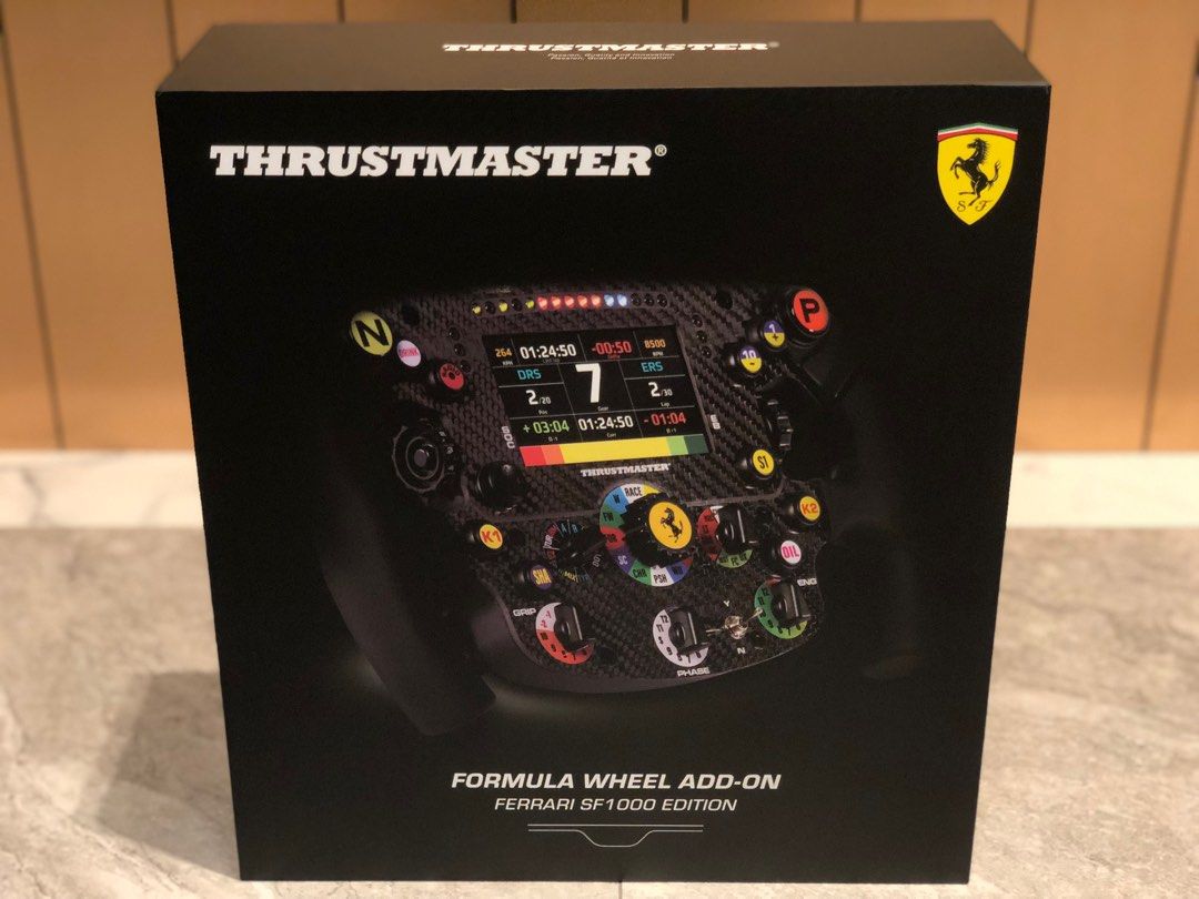 Thrustmaster SF1000 Ferrari F1 Wheel + T-Chrono Paddles + T300RS GT ...