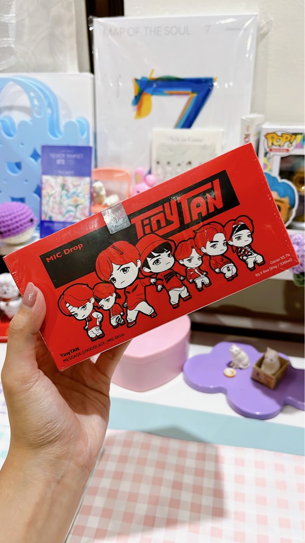 Tiny Tan BTS Message Chocolate (Mic Drop ver.) (sealed), Hobbies & Toys ...