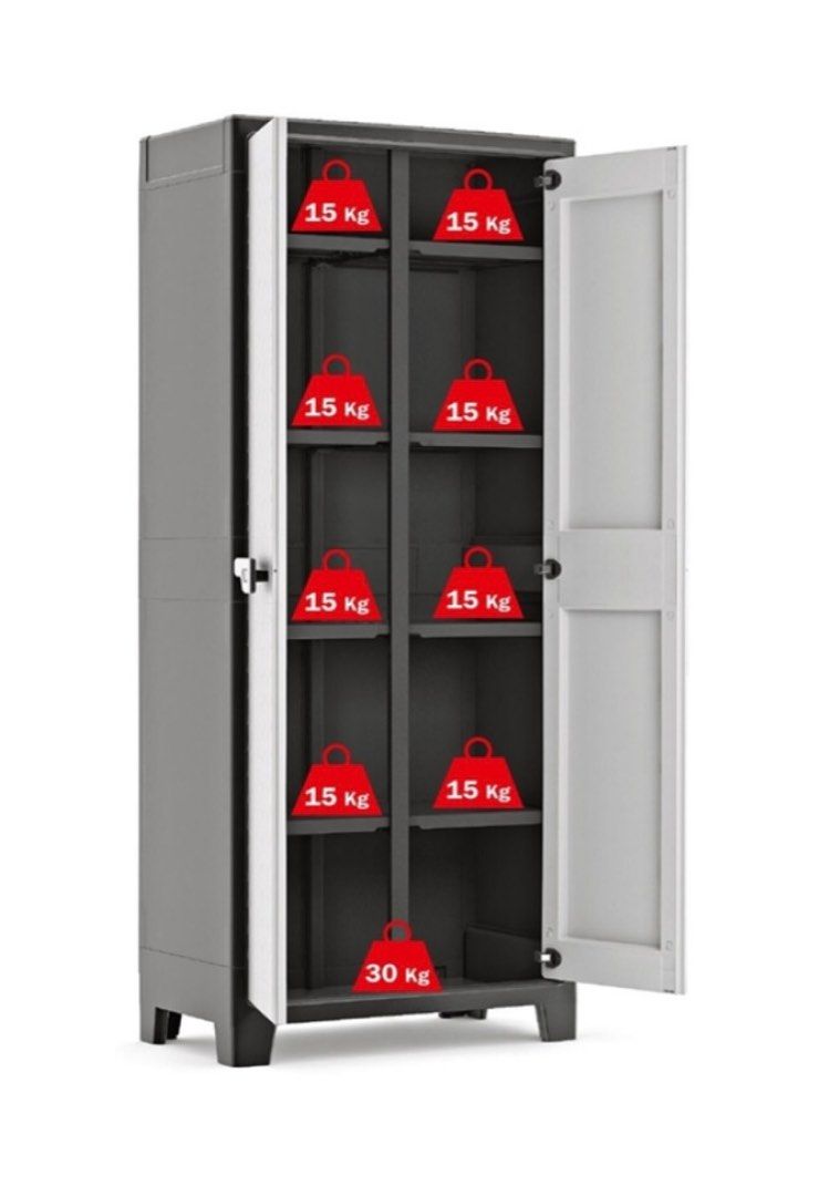 TITAN Multi-Shelf Storage Unit for Outdoor, Furniture & Home Living ...