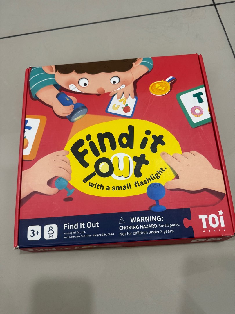 Toi Find It Out with a small flashlight/Educational Game for kids ...