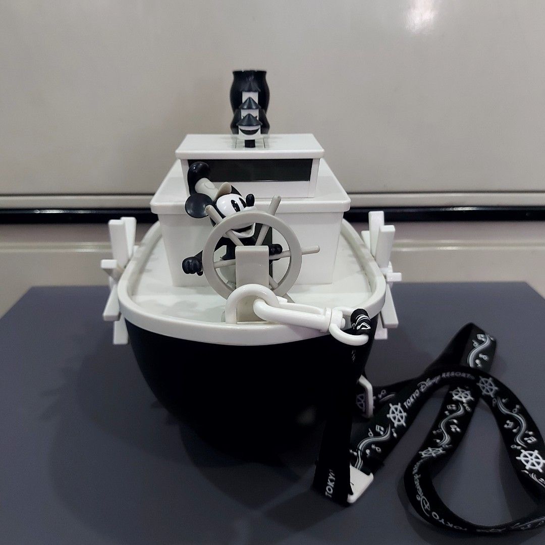 Tokyo Disney Resort Mickey Steam boat Popcorn Bucket Figure Toys Mickey ...