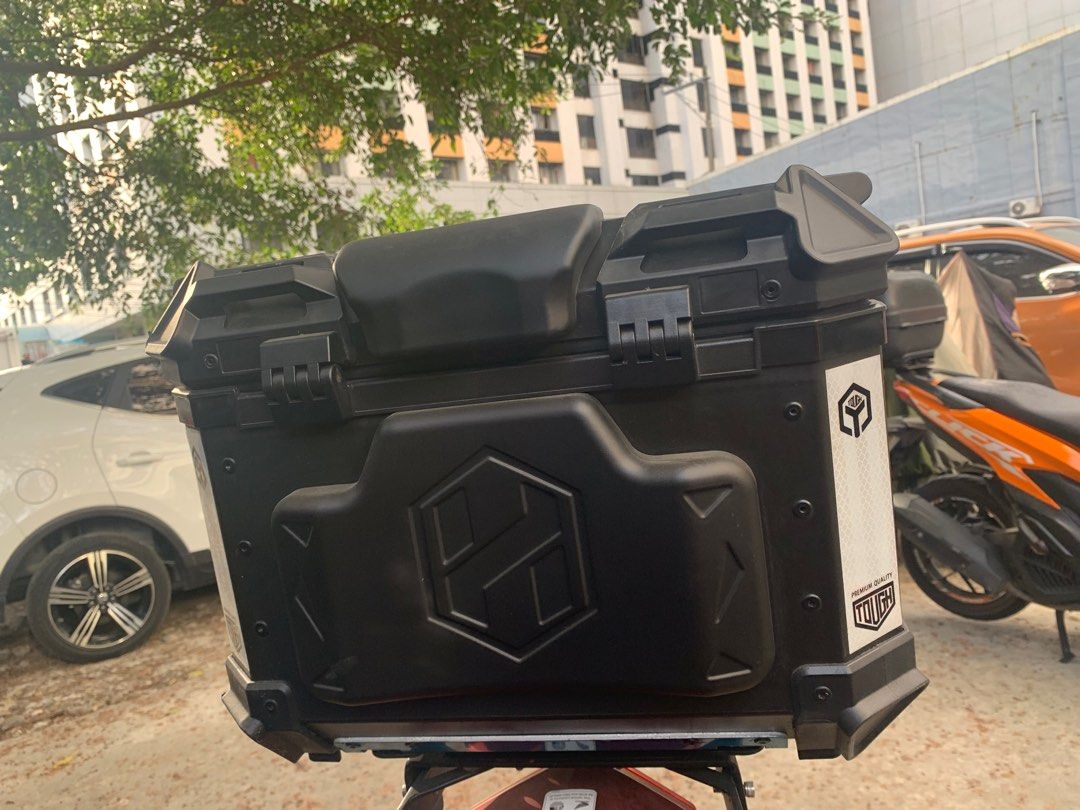 Tough box for sale with dc mono rack, Motorbikes, Motorbike Parts ...