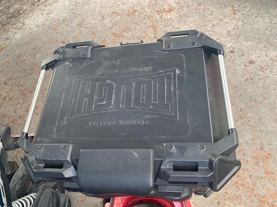Tough box for sale with dc mono rack, Motorbikes, Motorbike Parts ...