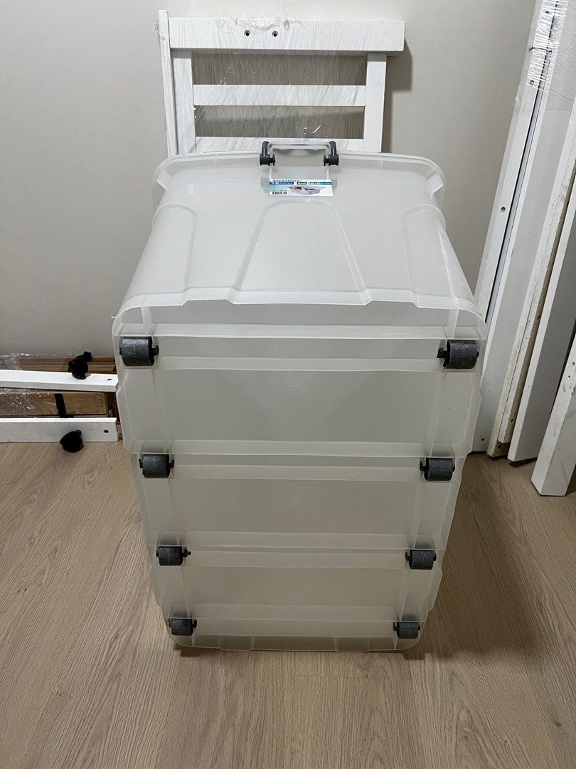 Toyogo storage box with wheels - 9810, Furniture & Home Living, Home ...