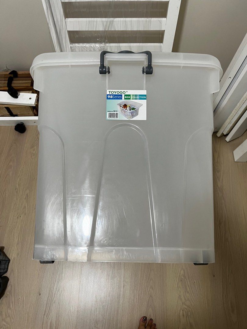 Toyogo storage box with wheels - 9810, Furniture & Home Living, Home ...