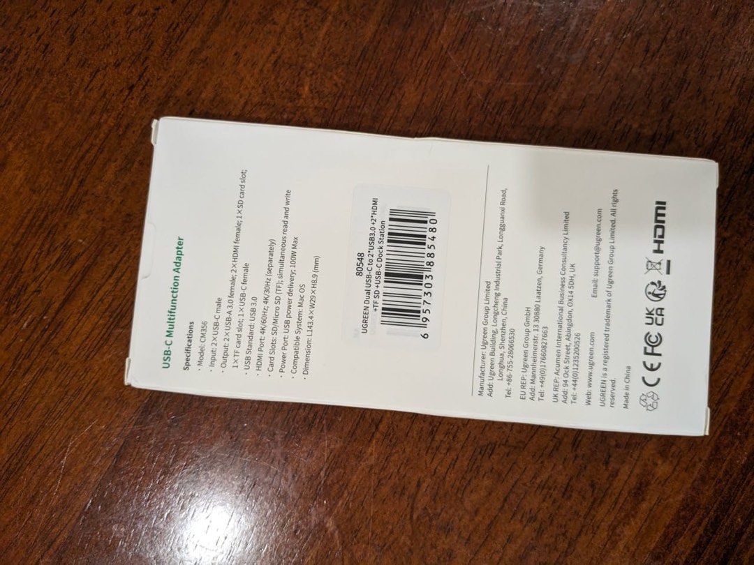 UGREEN 7-in1 2 HDMI Model Dual Type C To USB 3.0 HDMI Hub compatible ...