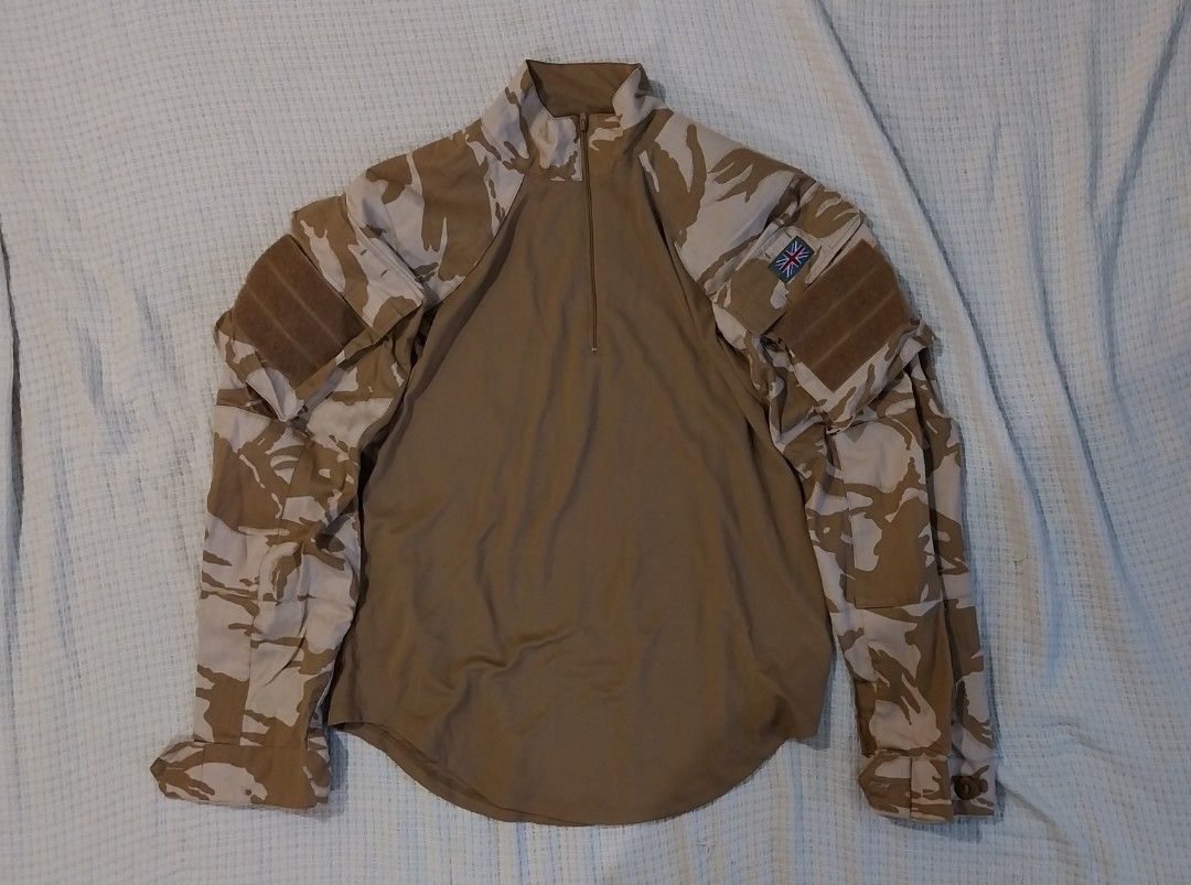 UK British Desert DPM Camouflage UBACS Combat Shirt, Men's Fashion ...