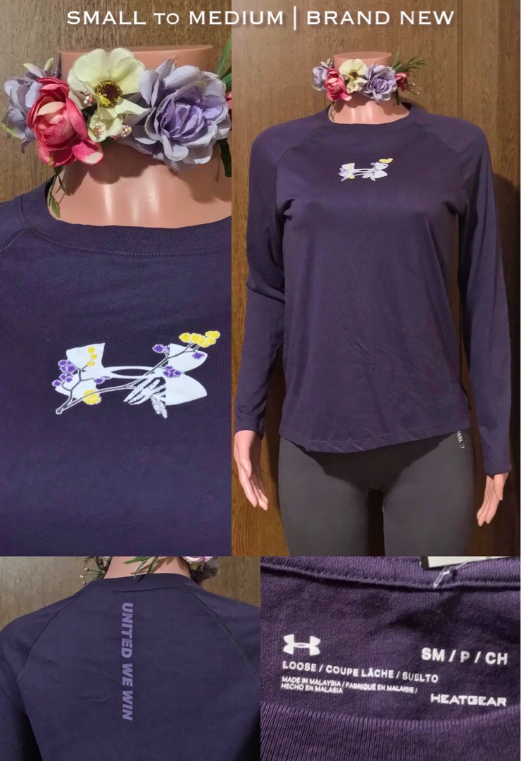 UNDER ARMOUR PURPLE LONG SLEEVES, Women's Fashion, Activewear on Carousell