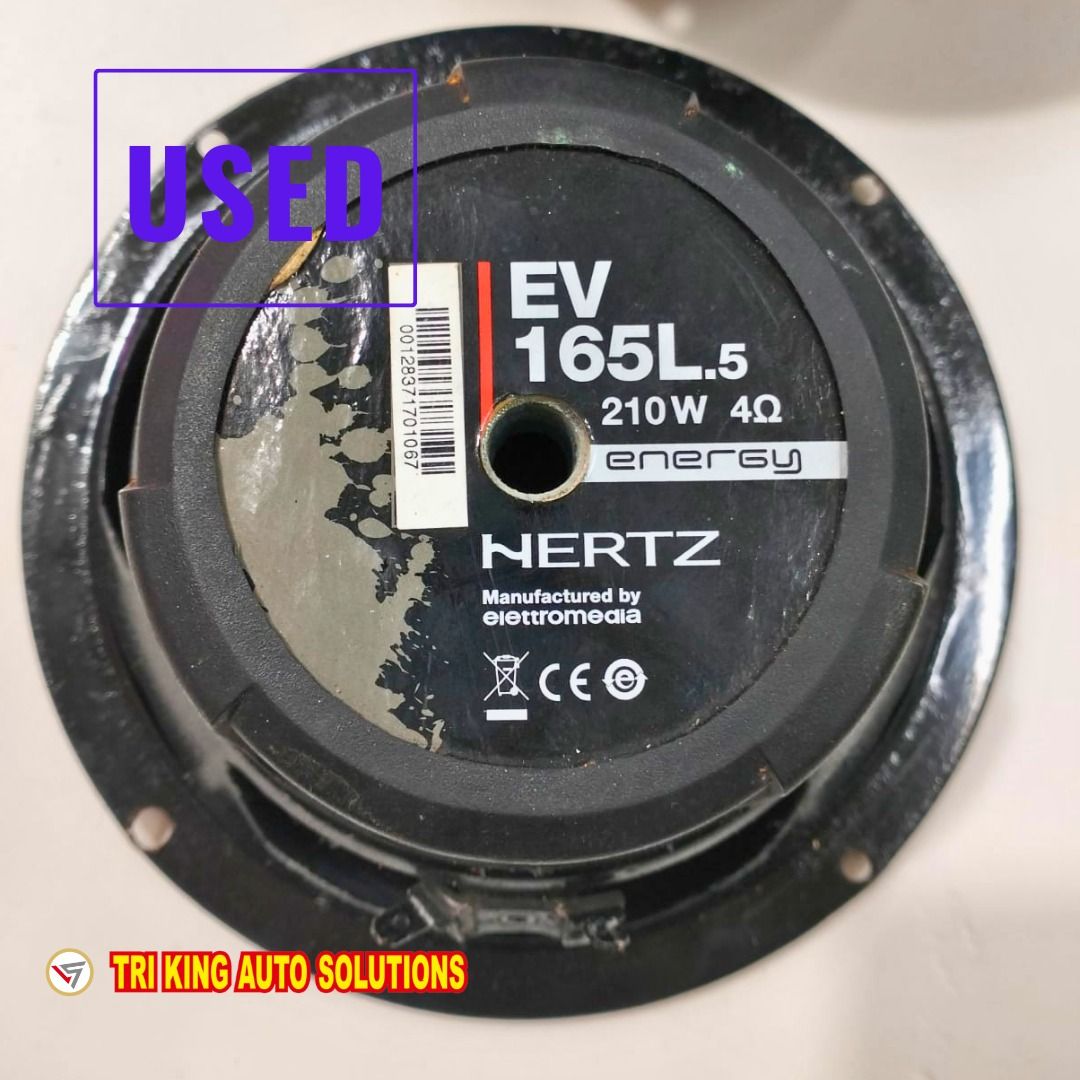 USED Car Speaker Hertz Midbass Woofer EV 165L.5 Energy, Car Accessories ...