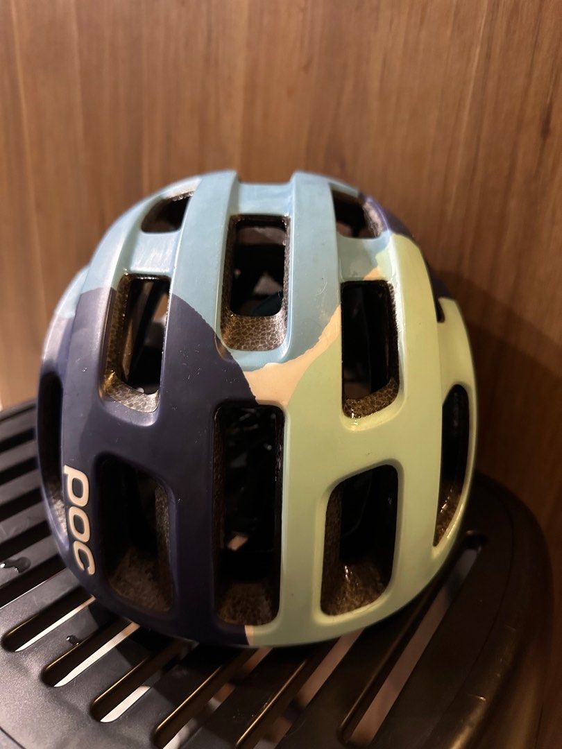 Used M size POC helmet in special blue shades, Sports Equipment ...