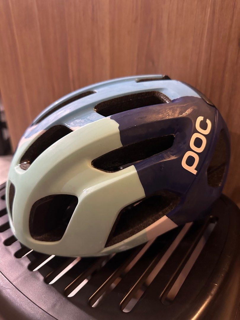 Used M size POC helmet in special blue shades, Sports Equipment ...