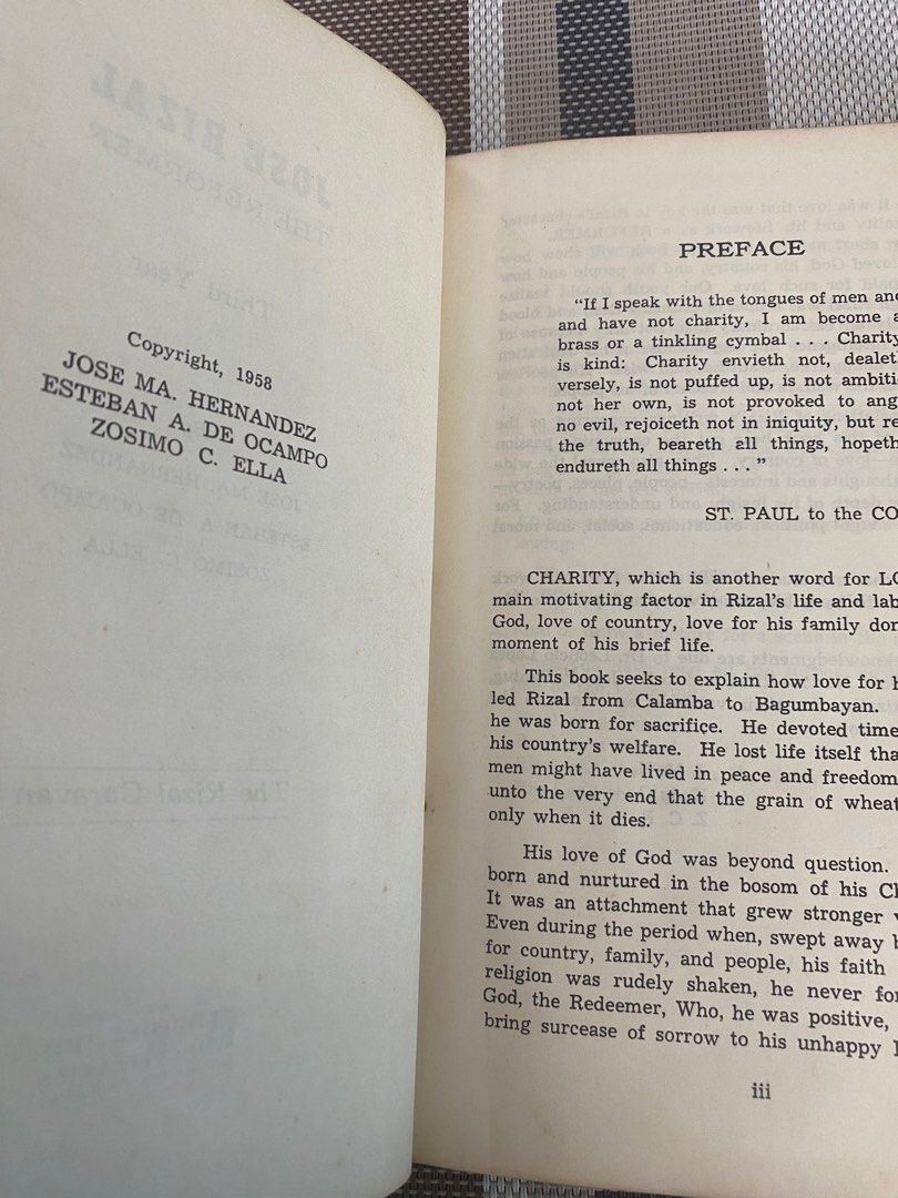 Vintage Antique Tagalog History Filipiana Book Jose Rizal THE REFORMER ...