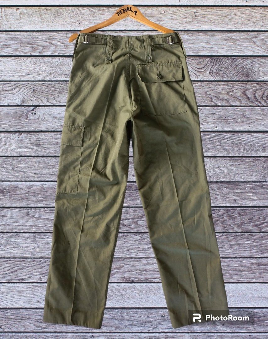 Vintage british army fatigue trouser, Men's Fashion, Bottoms, Trousers on Carousell