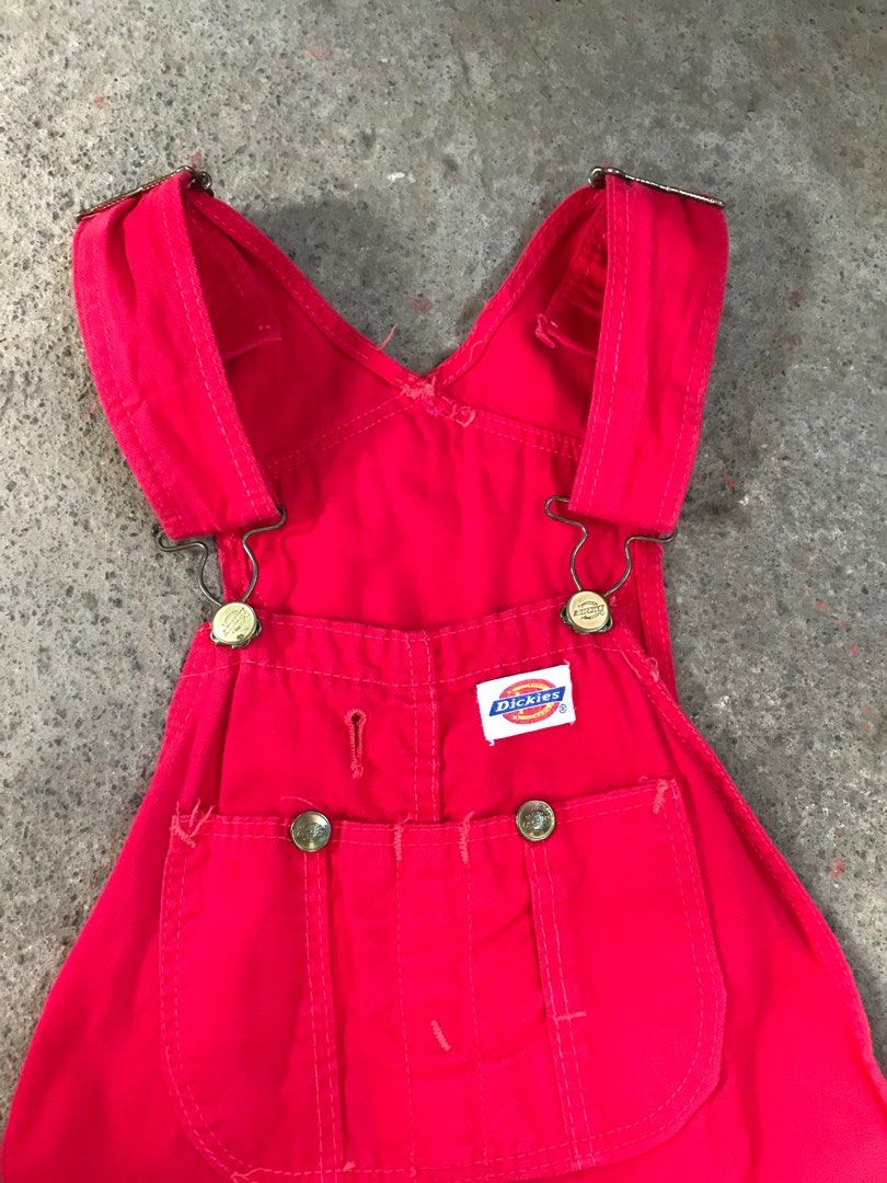 vintage dickies red overall jumpsuit, Women's Fashion, Dresses & Sets ...