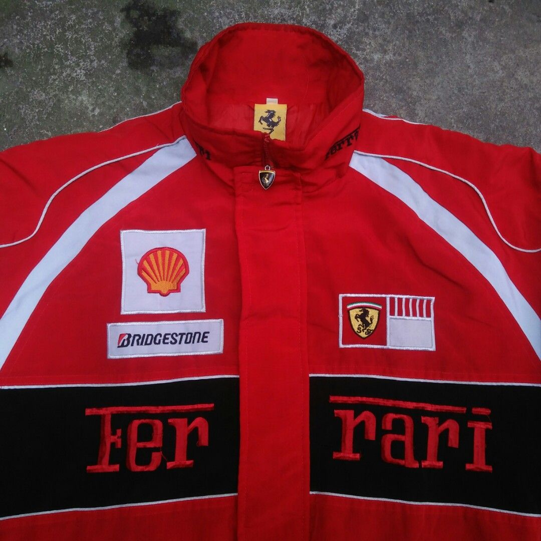 Vintage Ferrari Vodafone Racing Jacket, Men's Fashion, Coats, Jackets ...