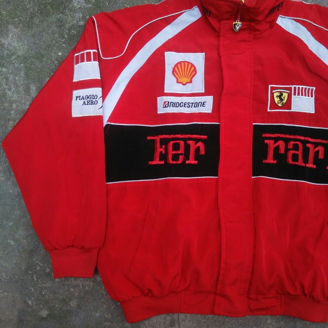 Vintage Ferrari Vodafone Racing Jacket, Men's Fashion, Coats, Jackets ...