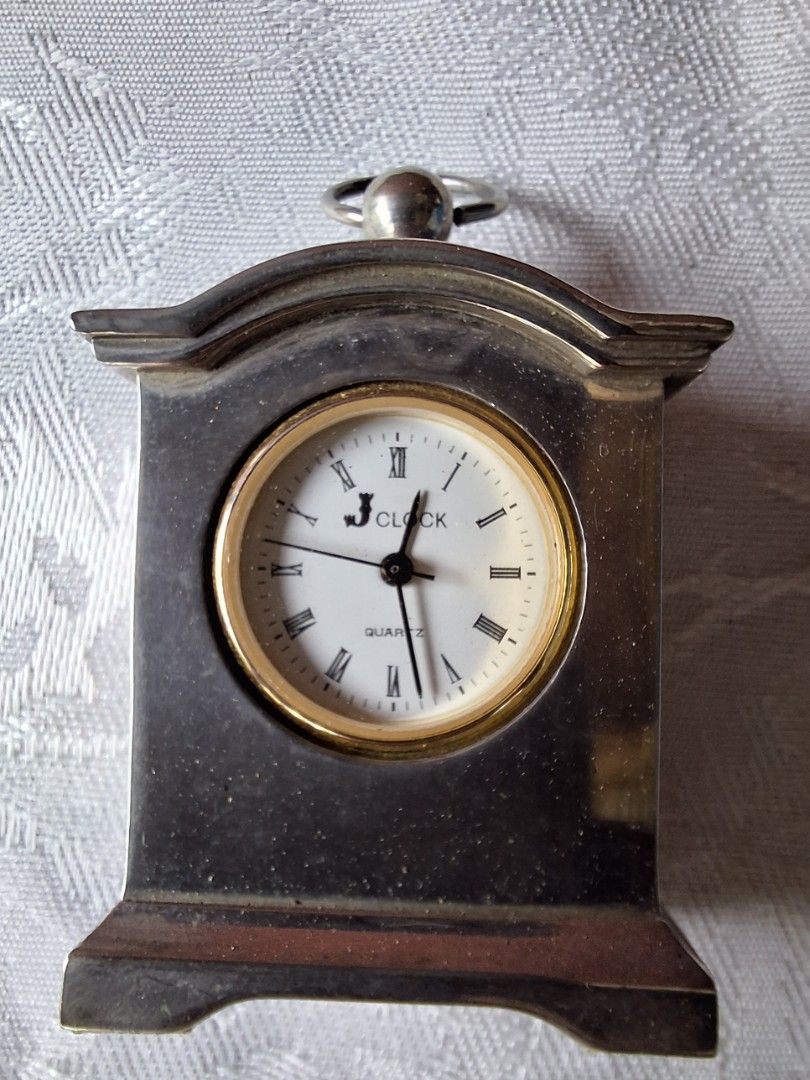 Vintage J Tabel Clock bronze, Hobbies & Toys, Memorabilia ...