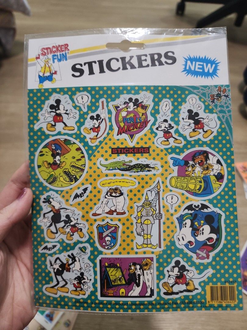 Vintage Old School Disney Stickers, Hobbies & Toys, Stationery & Craft ...