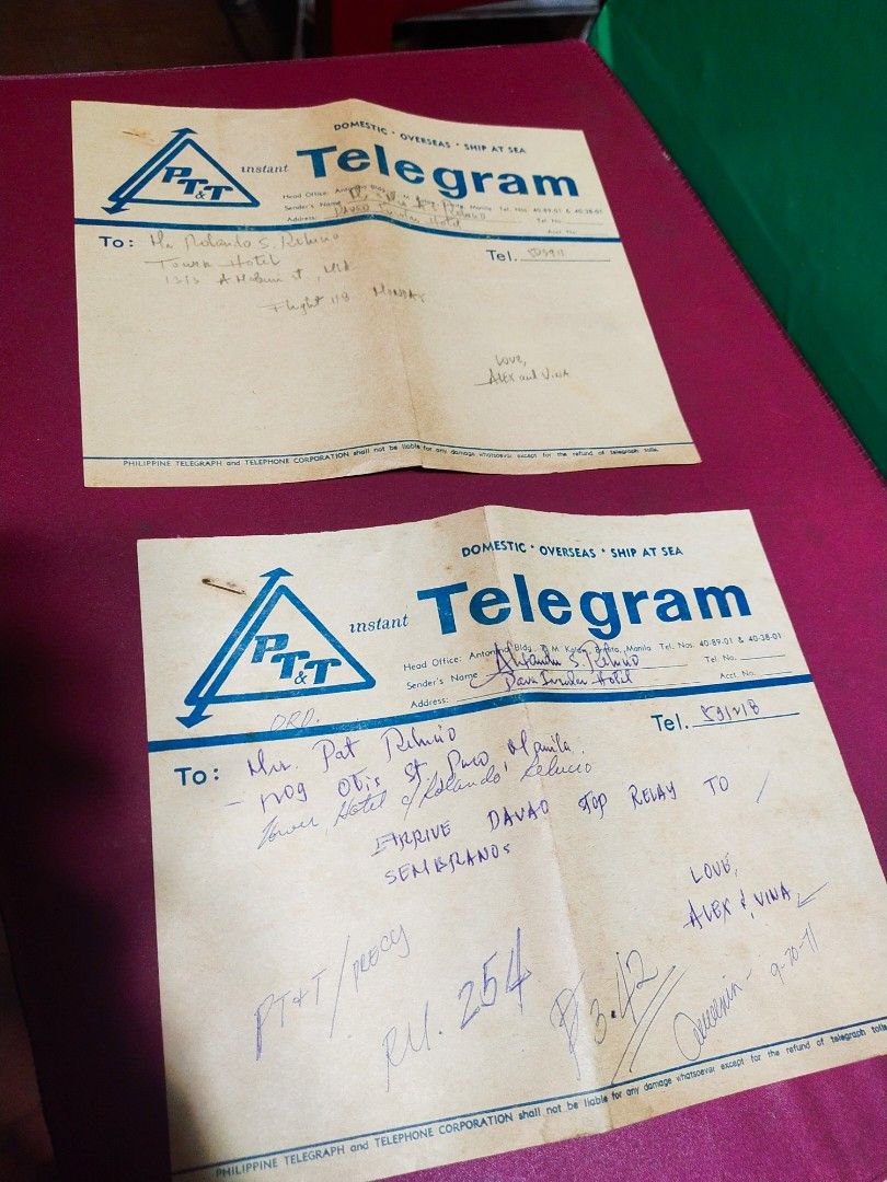 Vintage "PT & T" messages/year 1971/Very very Rare!, Hobbies & Toys ...