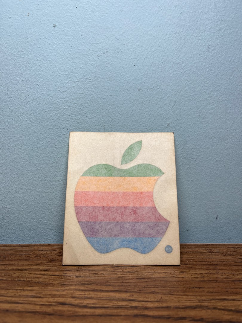 Vintage Rainbow Apple Sticker, Hobbies & Toys, Memorabilia ...