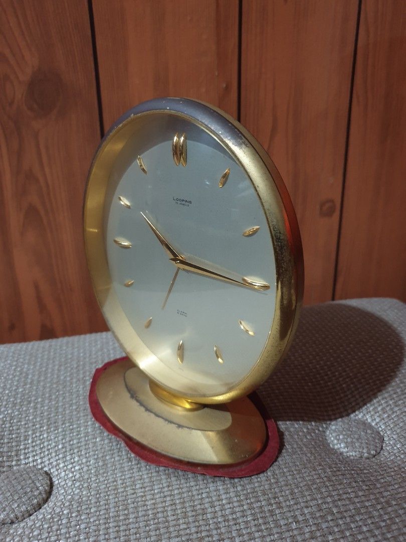 Vintage Swiss Looping 15 Jewels 8 alarm Clock, Furniture & Home Living ...