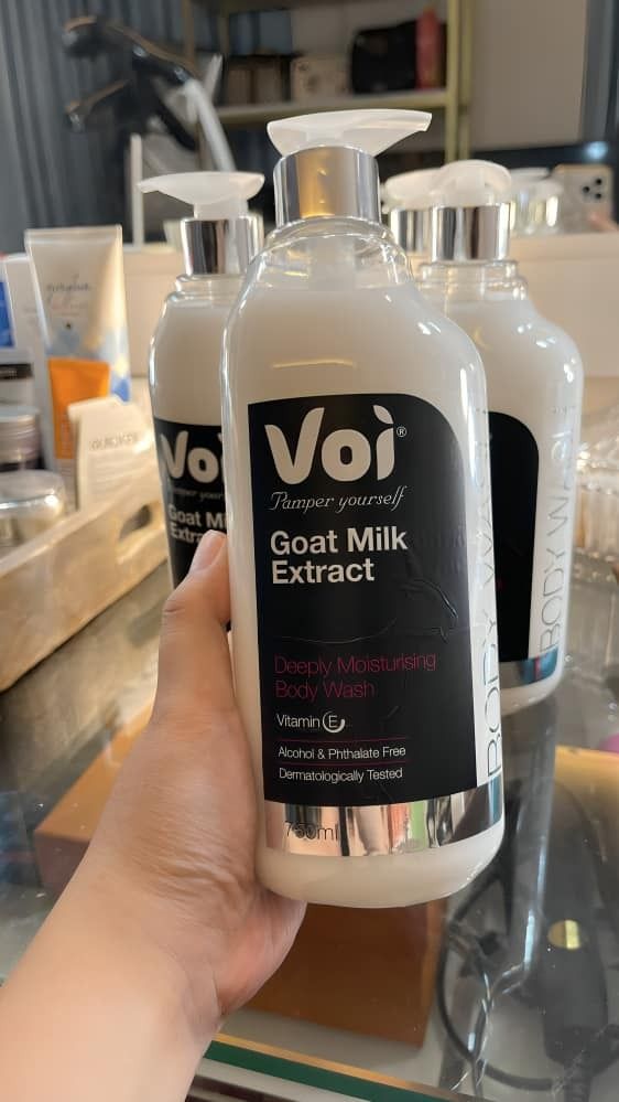 Voi Goats Milk with Vitamin E Body Wash 750ml, Beauty & Personal Care ...