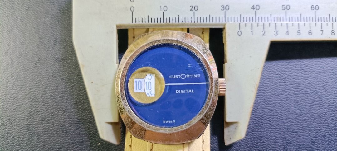 Vtg Customtime Jump Hour Mechanical Hand-Winding Watch, Men's Fashion ...